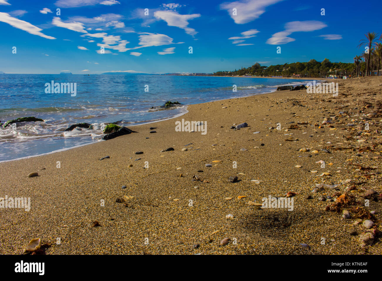 Beach. The best views of the beach in Marbella. Malaga province, Costa ...