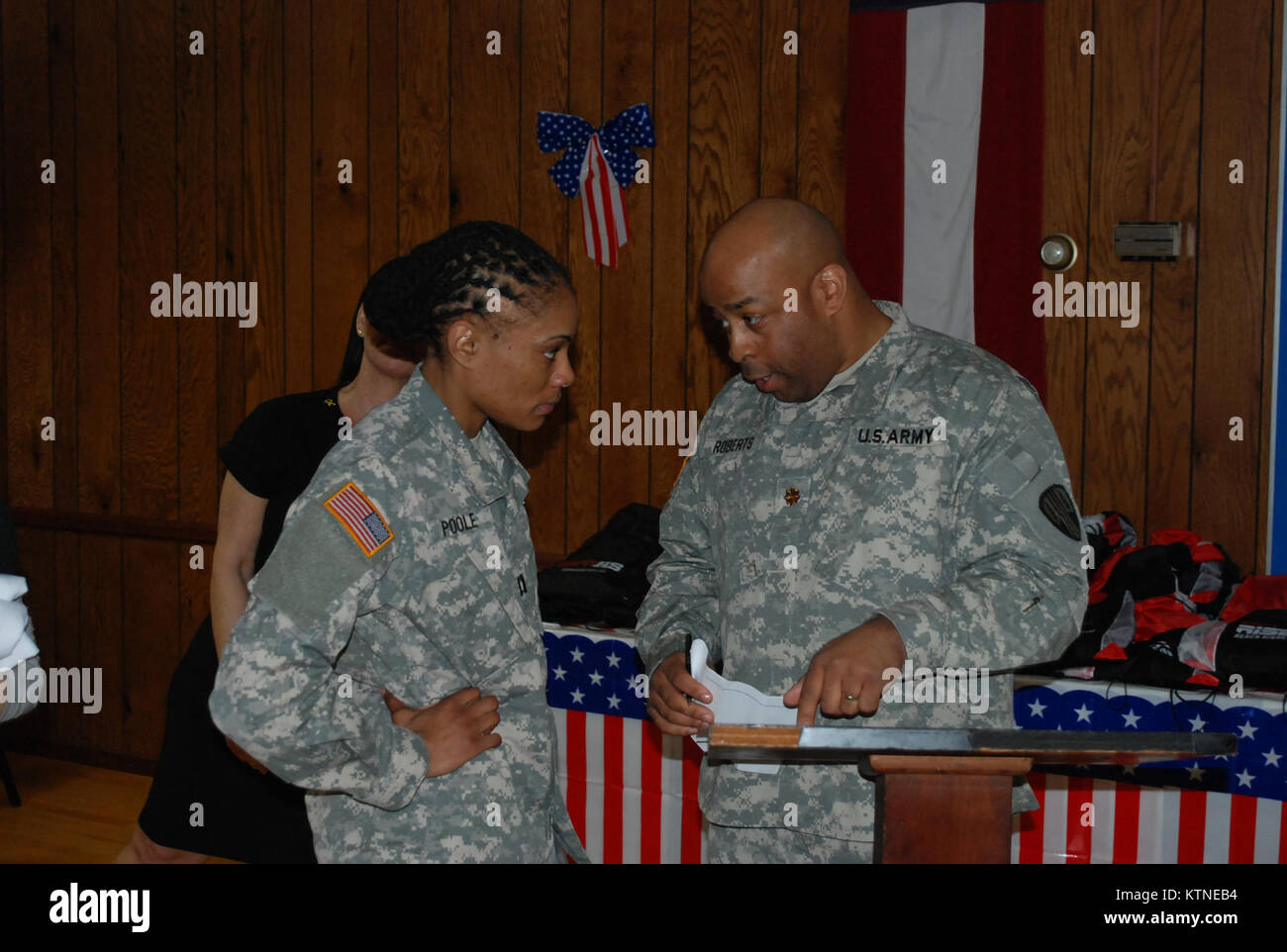 NEW YORK -- New York Army National Guard Capt. Erica Poole, commmander ...