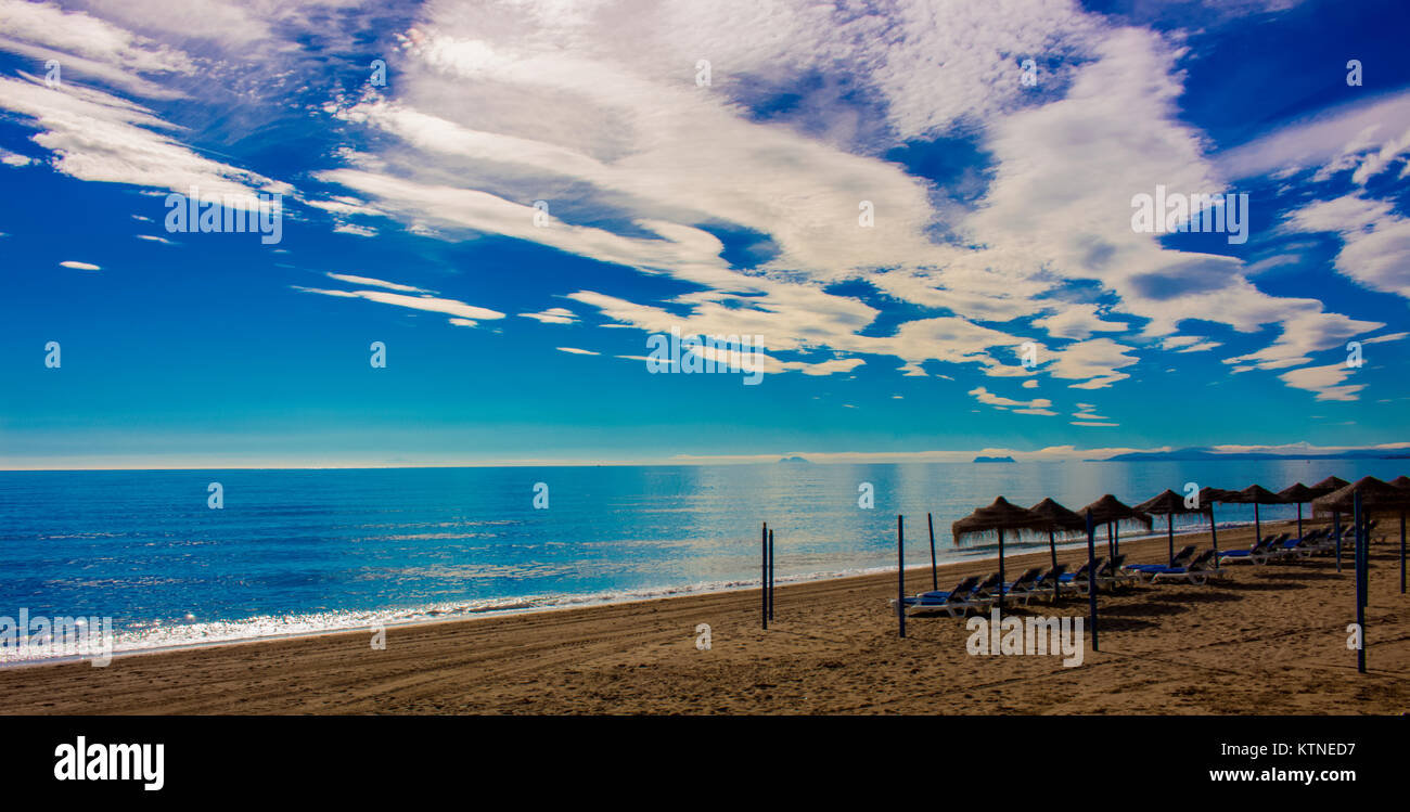 Beach. The best views of the beach in Marbella. Malaga province, Costa ...