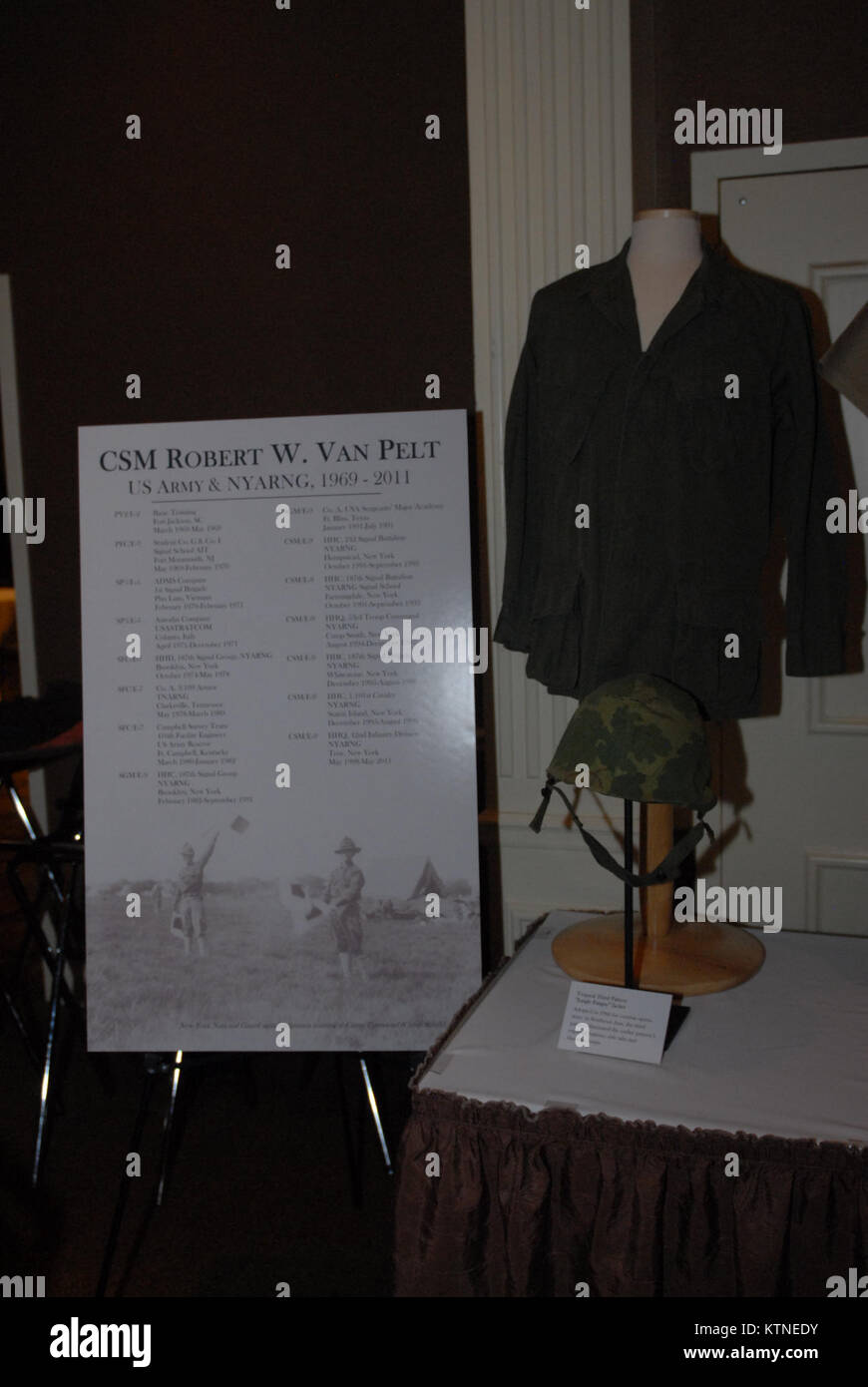 Army combat uniform display Stock Photo - Alamy