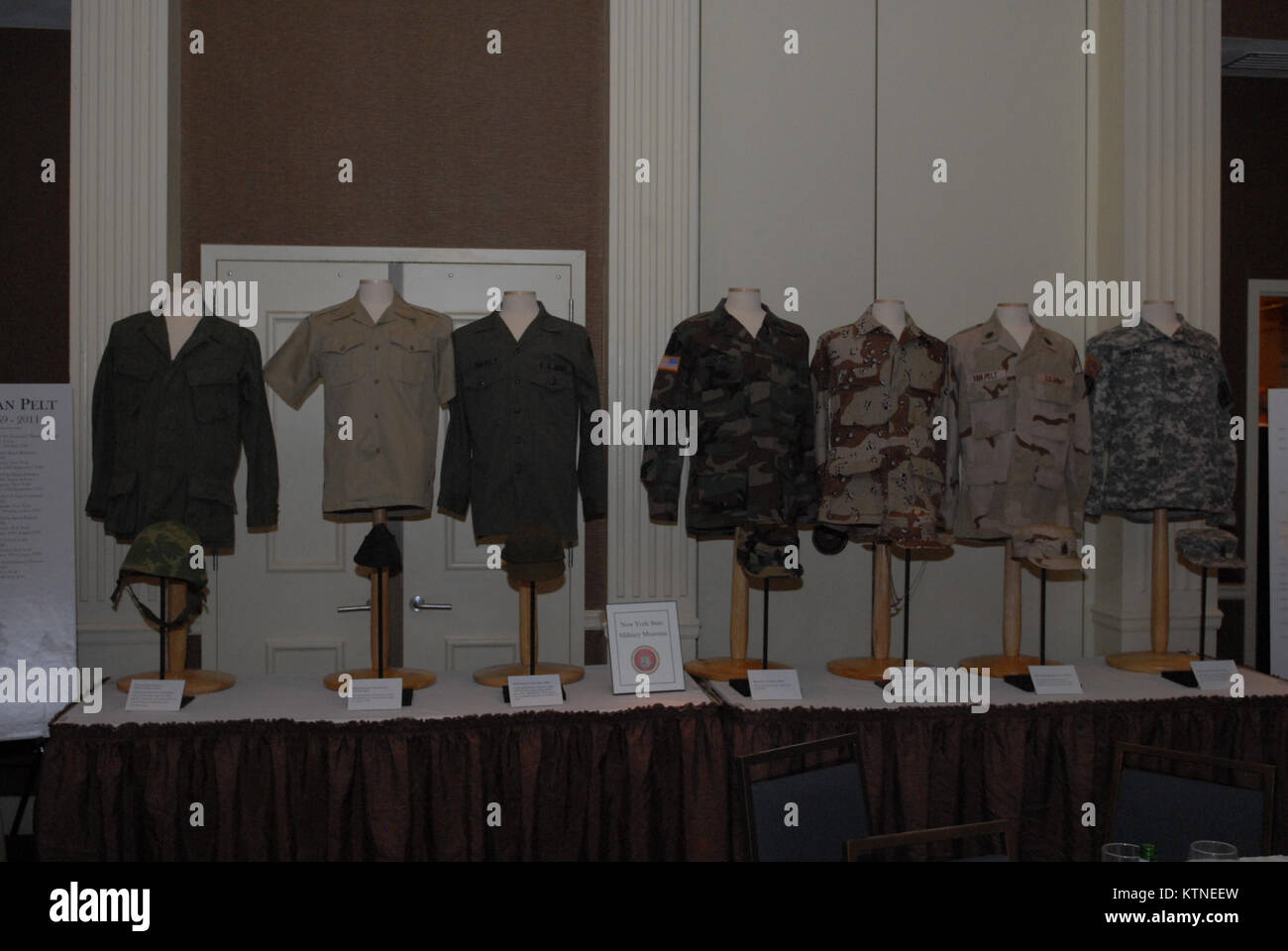 Army combat uniform display Stock Photo - Alamy