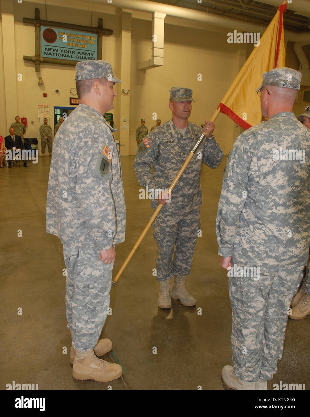 SYRACUSE-- Major Scott Jessop after accepting the colors of the New ...