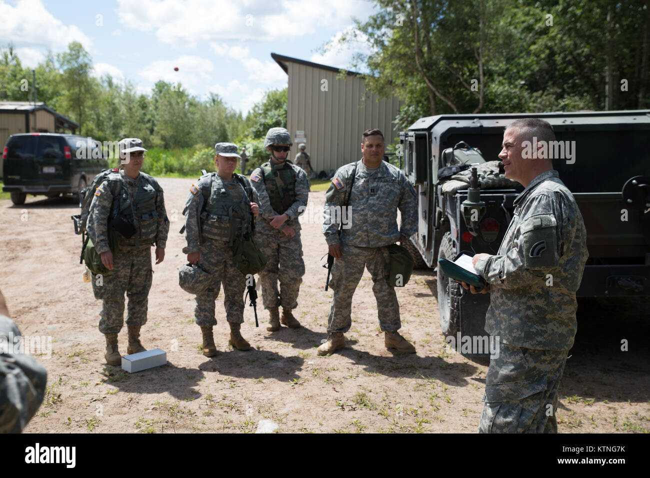 Maj. Brock, chaplain of the 42nd Combat Aviation Brigade, delivers a ...