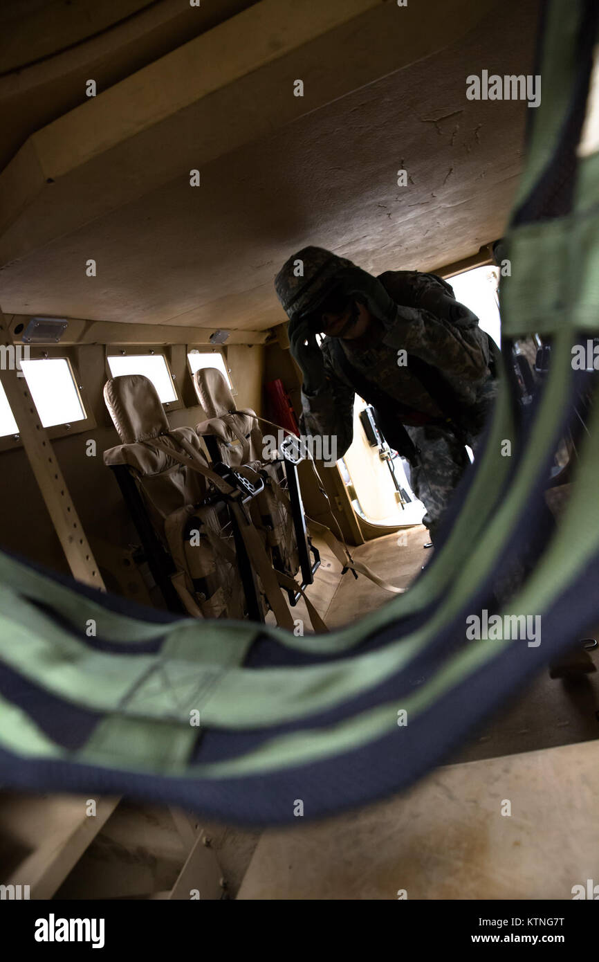 The soldiers of the 42nd Combat Aviation Brigade conduct HMMWV roll ...