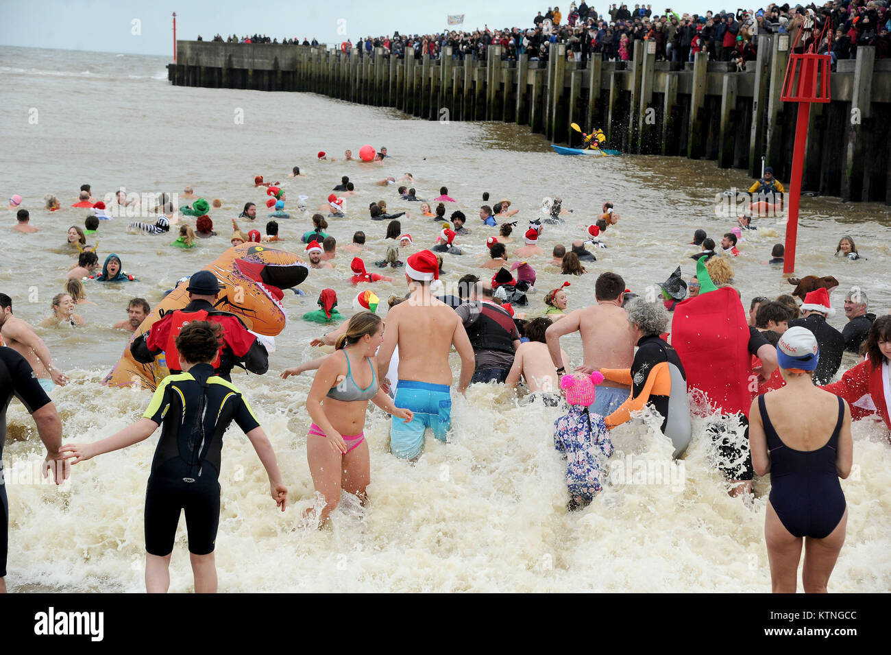 Boxing Day Swim, put on by Bridport Round Table to raise money for ...