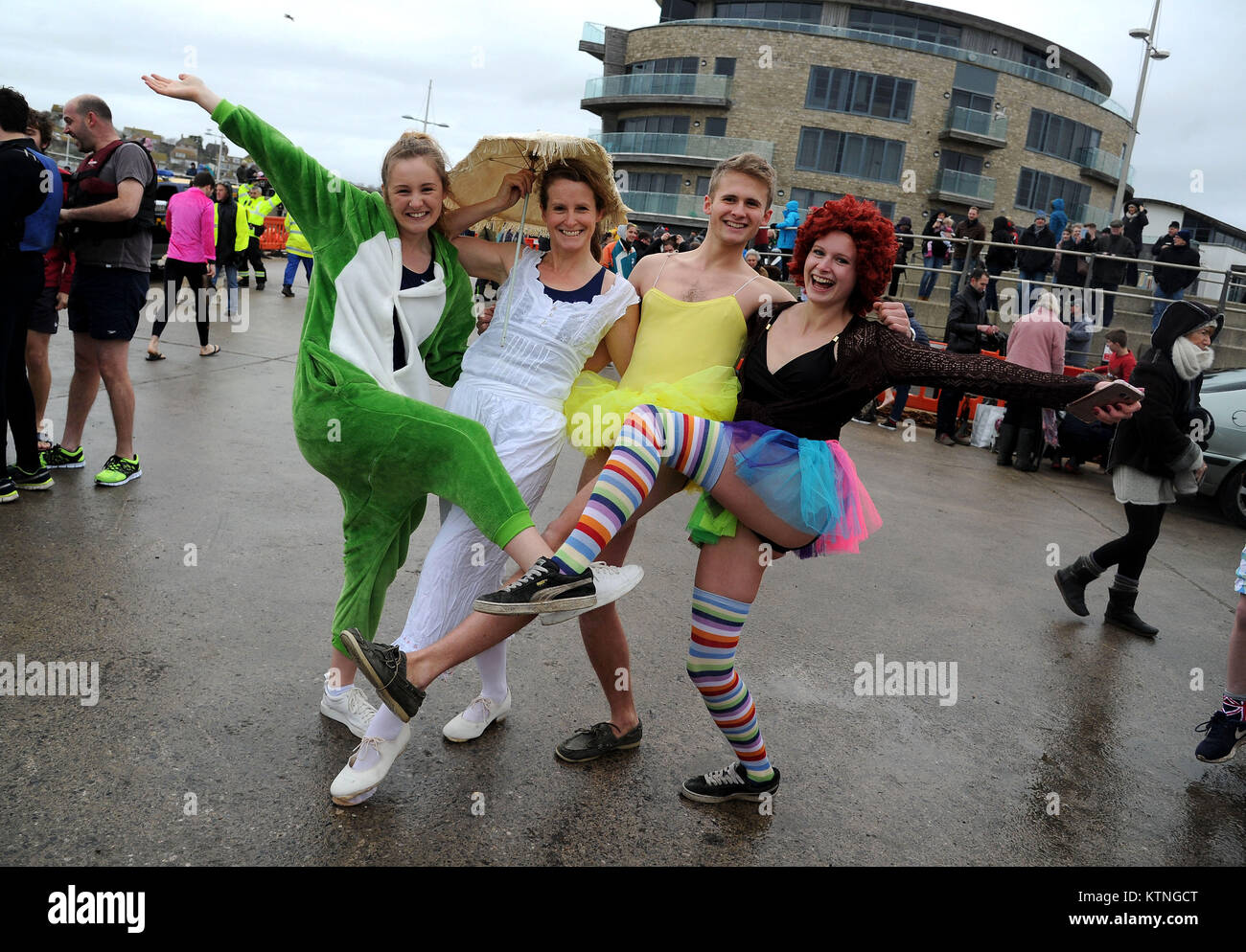 Boxing Day Swim, put on by Bridport Round Table to raise money for ...