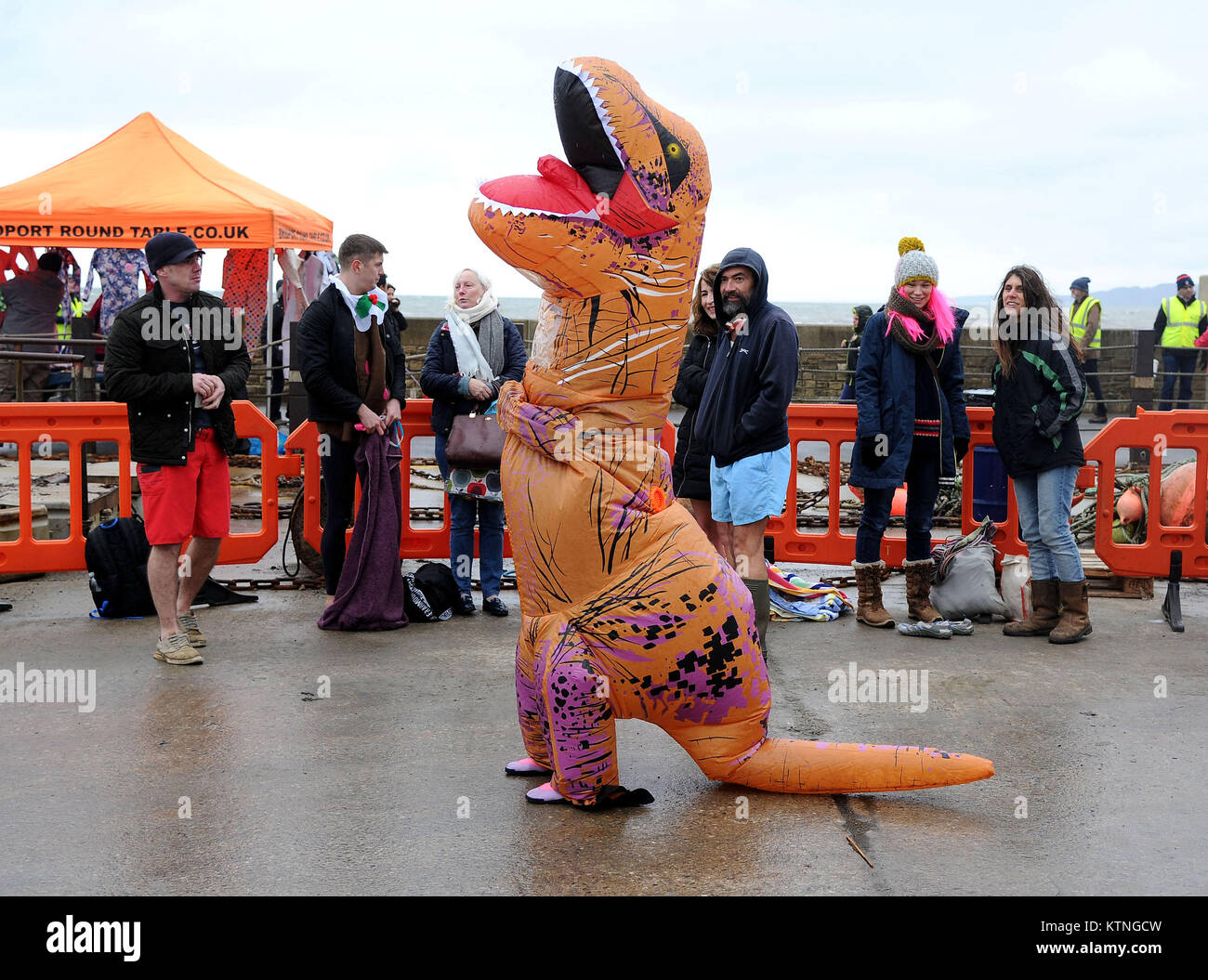 Boxing Day Swim, put on by Bridport Round Table to raise money for ...