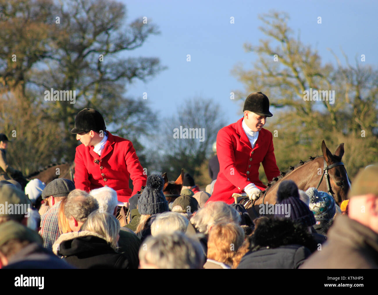Beverley Westwood, East Yorkshire. 26th Dec, 2017. Holderness Hunt ...