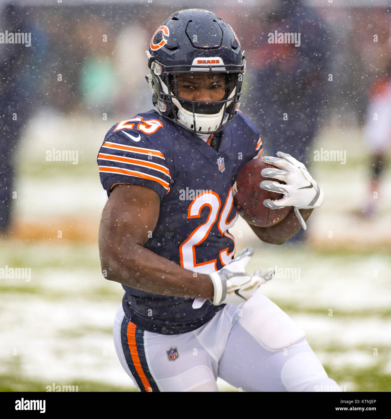 Chicago, Illinois, USA. 24th Dec, 2017. - Bears #29 Tarik Cohen in ...