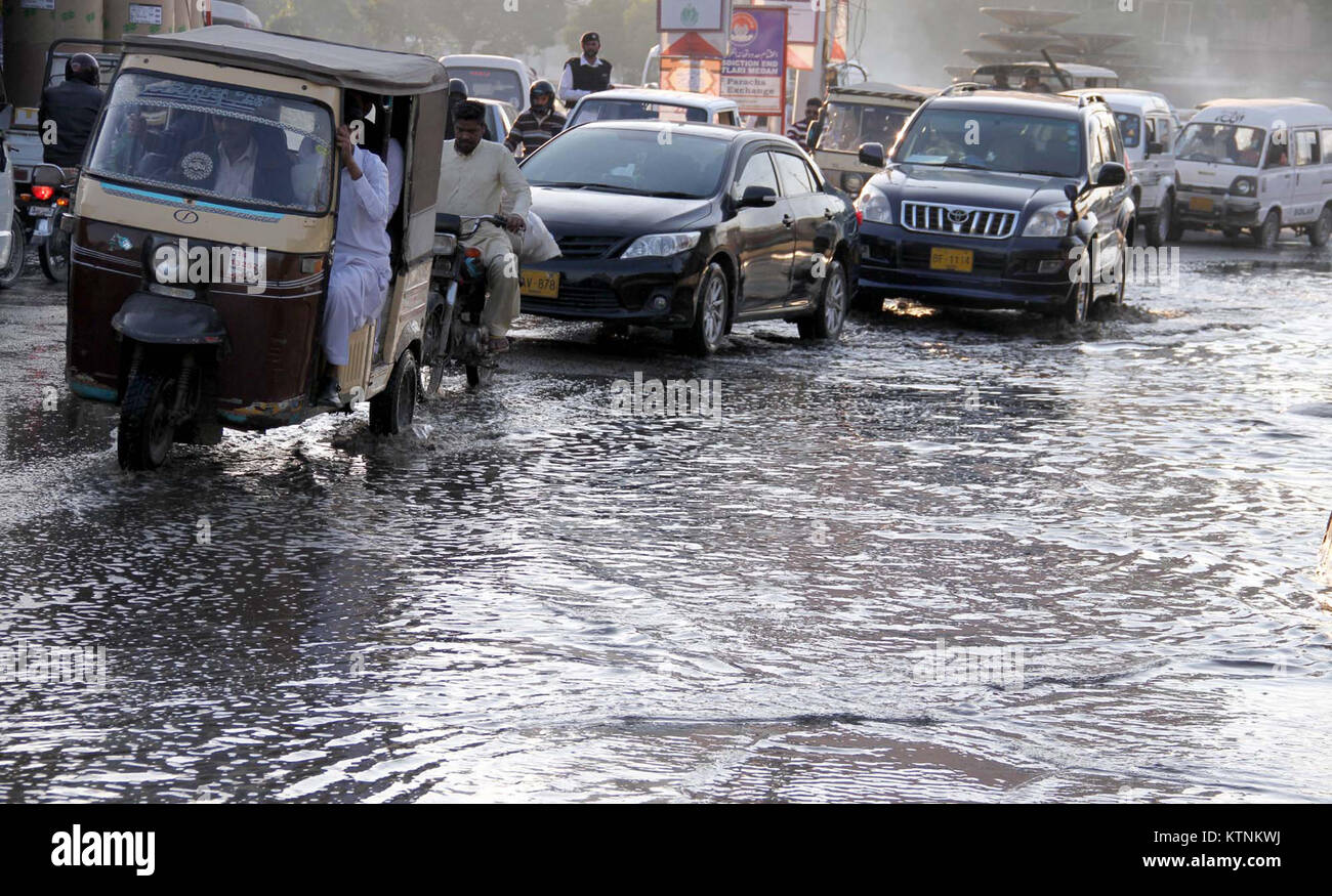 Inundated road by overflowing sewerage water creating problems for ...
