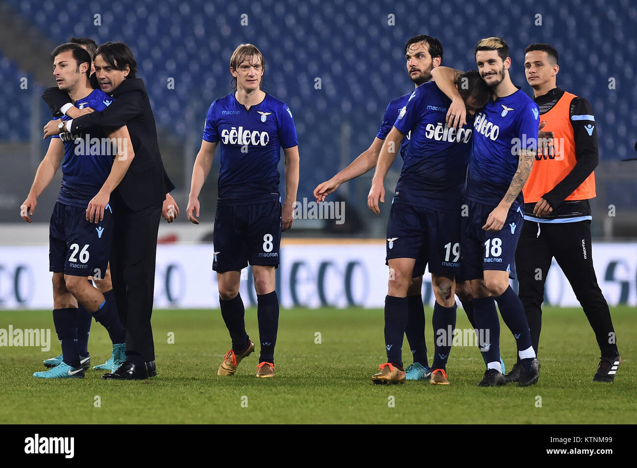 Rome, Italy. 26th Dec, 2017. Roma 26-12-2017 Olimpic Stadium Quarter of ...