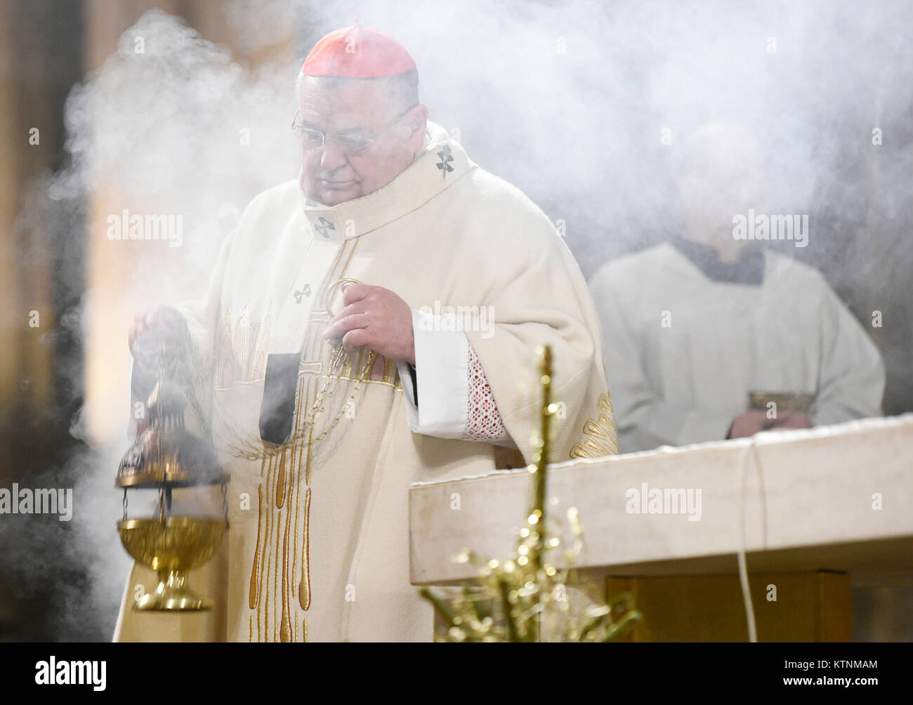 Prague Castle, Czech Republic. 24th Dec, 2017. Cardinal Dominik Duka ...