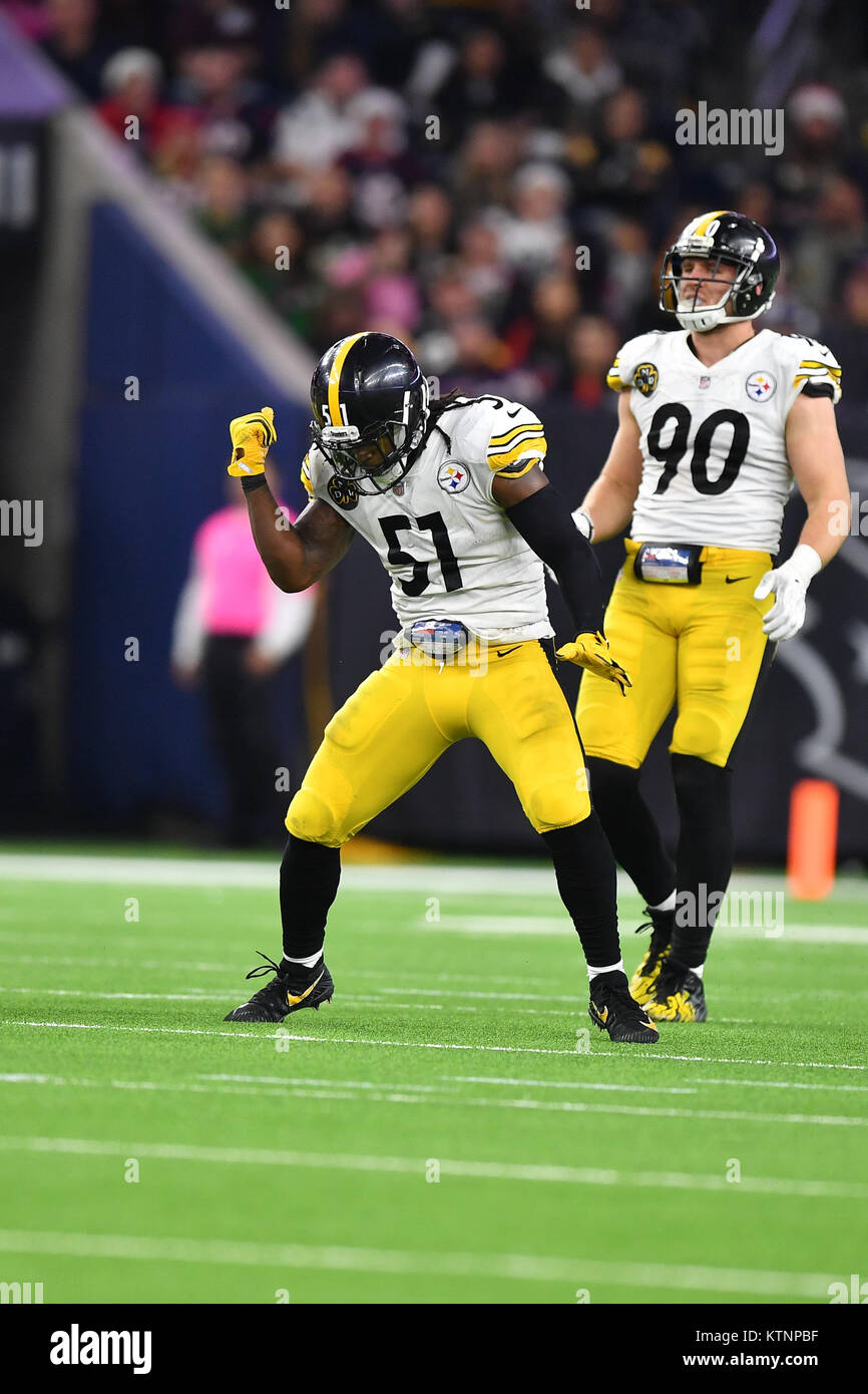 Houston, TX, USA. 25th Dec, 2017. Pittsburgh Steelers linebacker Sean ...