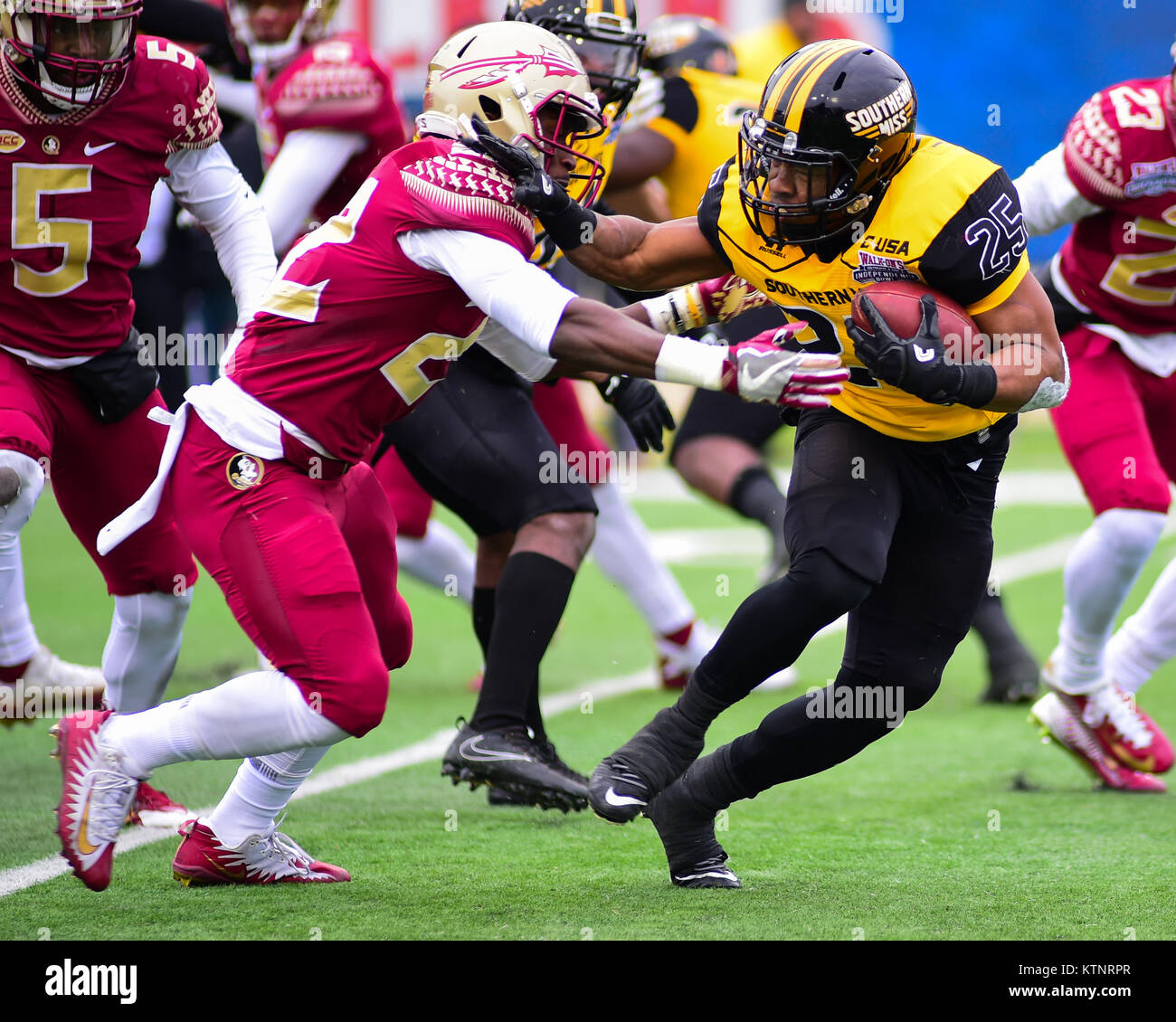 December 27, 2017; Shreveport, LA, USA; Southern Miss RB, ITO SMITH (25 ...
