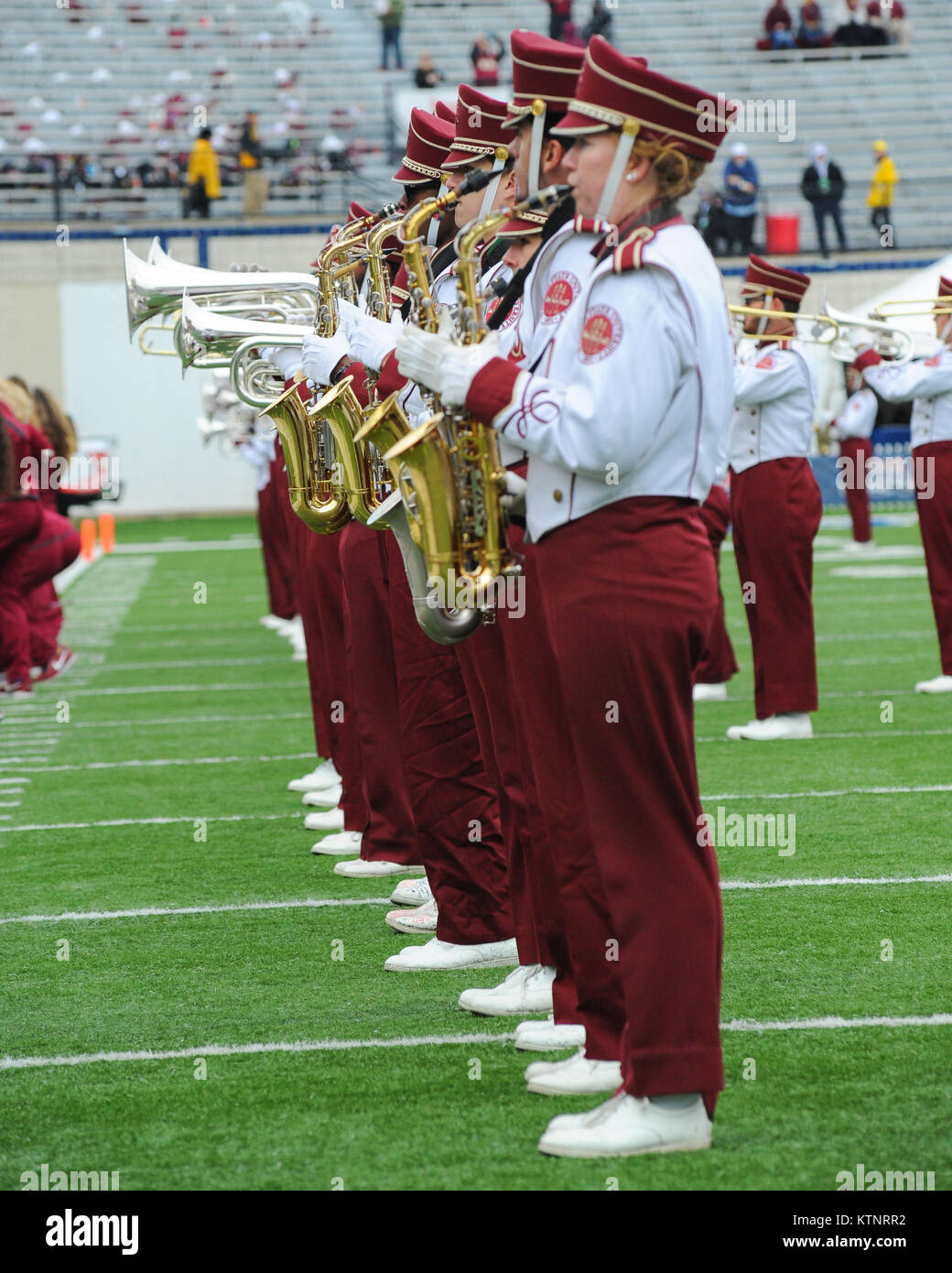 December 27, 2017; Shreveport, LA, USA; The FSU marching band, during ...
