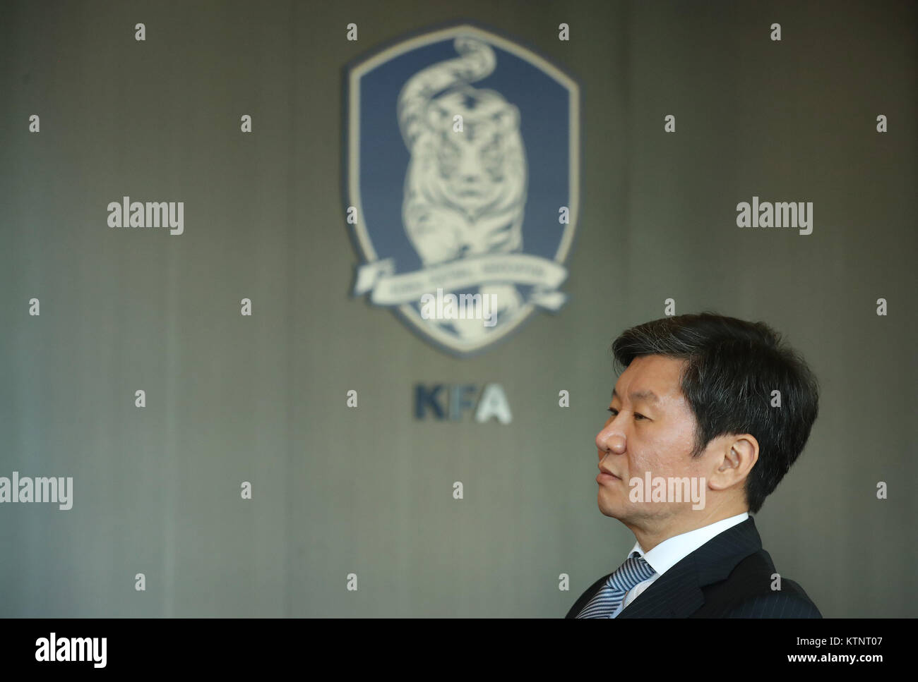28th Dec, 2017. Korea Football Association chief Chung Mong-gyu Chung Mong-gyu, head of the ...