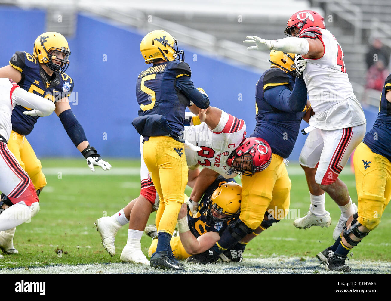 December 26th, 2017:.West Virginia Mountaineers quarterback Jack ...
