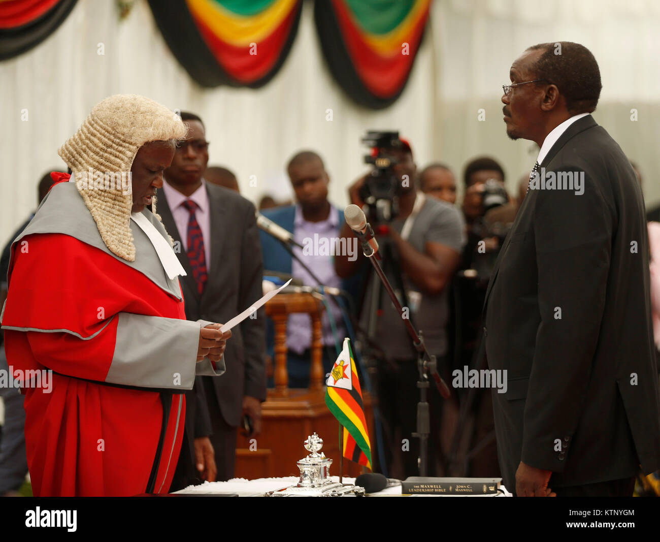 Harare, Zimbabwe. 28th Dec, 2017. Zimbabwean incoming Vice President ...