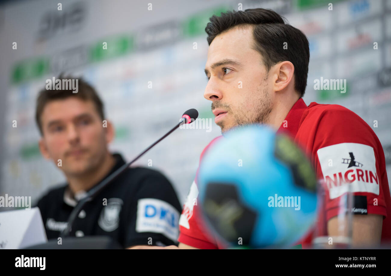 Kamen, Germany. 28th Dec, 2017. German handball player Patrick Groetzki ...