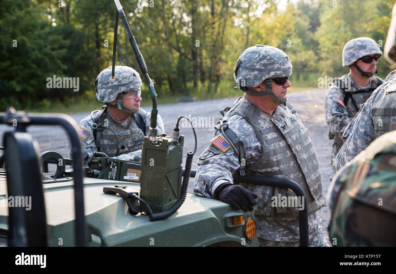 The 42nd Combat Aviation Brigade conducts the exercise of their mounted ...