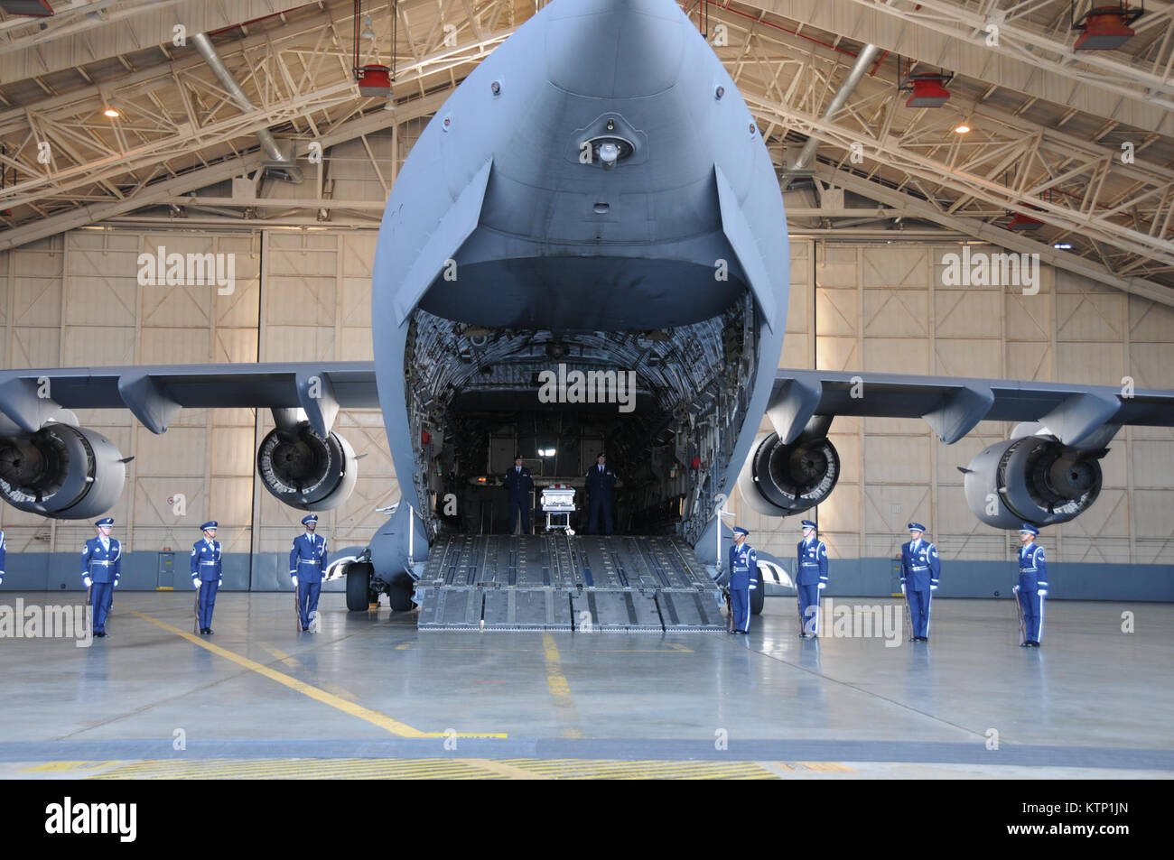 STEWART AIR NATIONAL GUARD BASE, Newburgh, NY-- An Honor Guard from the ...