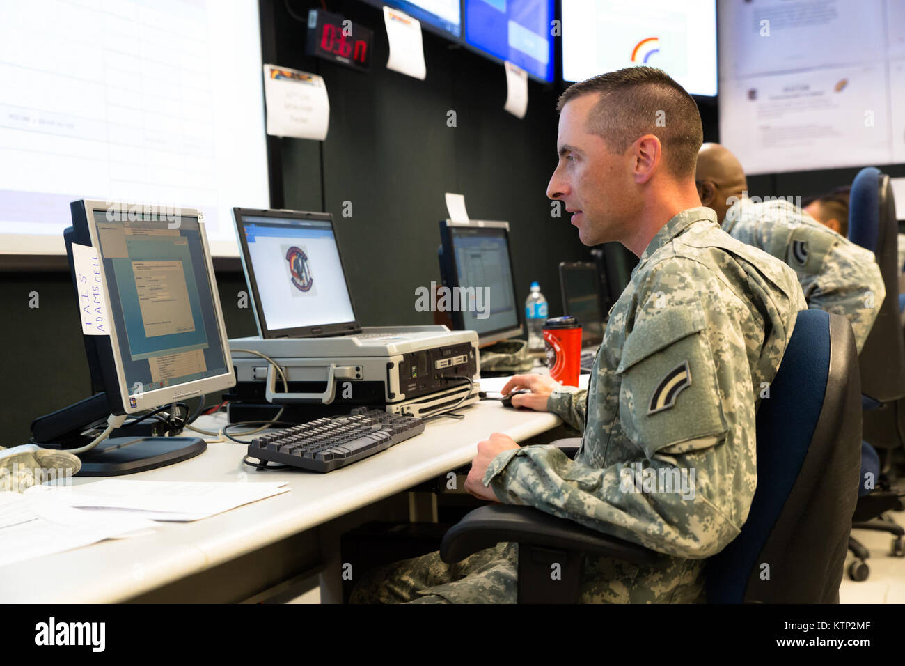 1Lt. Christopher Stockton, an air defense artillery officer with the ...