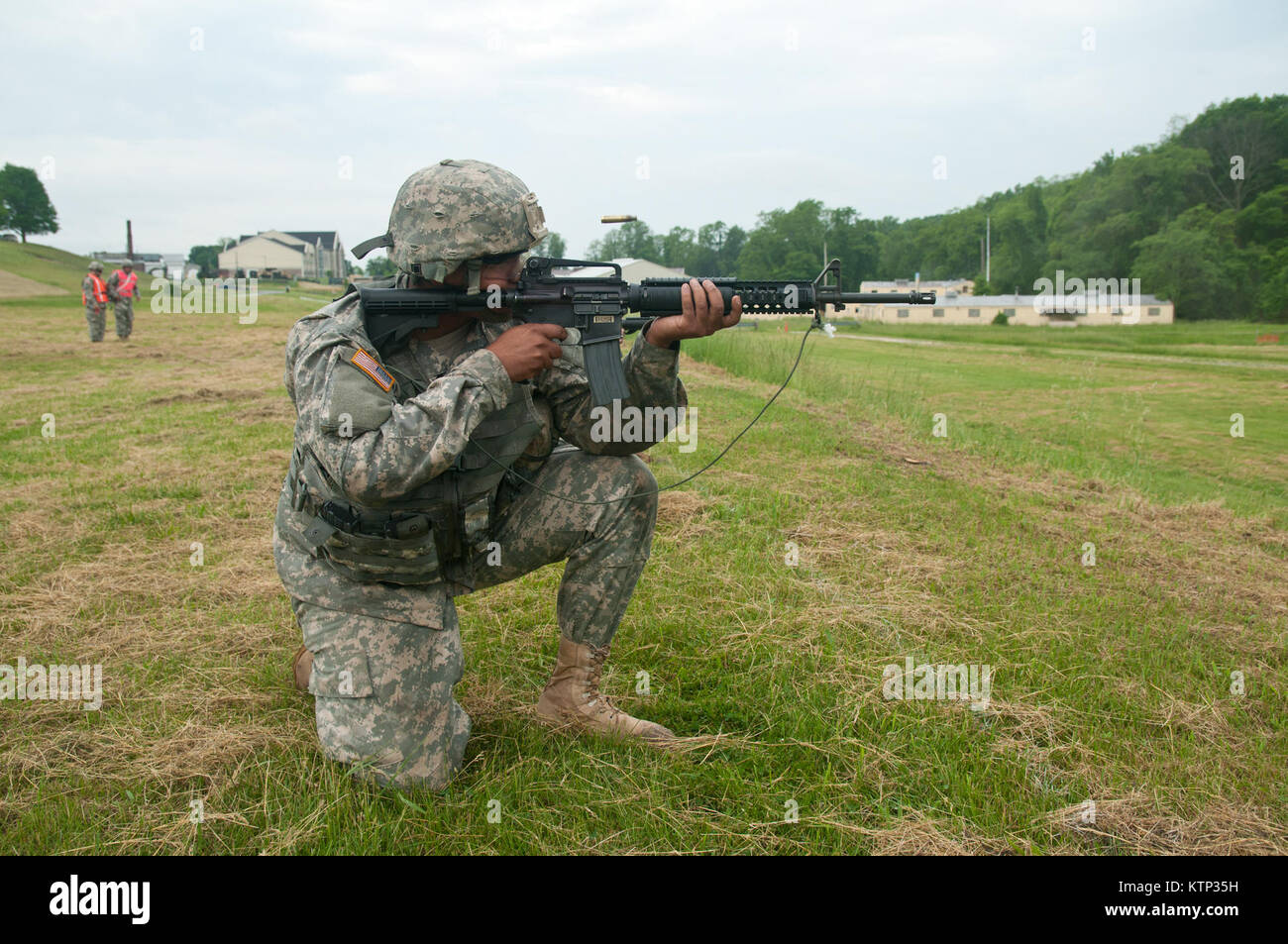 Pvt. Tylur Harperof the 2-108th Infantry team, nicknamed "The War Hawks ...