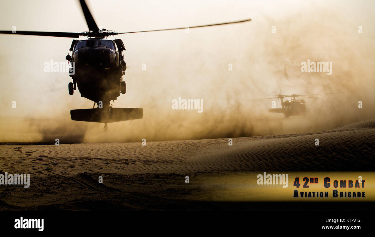 Two UH-60 Blackhawks operated by A Co., 1-189th Attack Reconnaissance ...