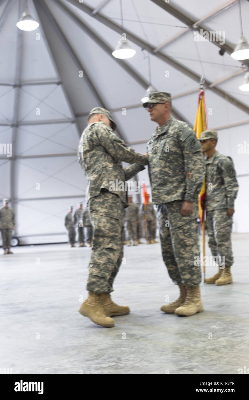 Lt. Col. Jack James, the commander of the New York Army National Guard ...