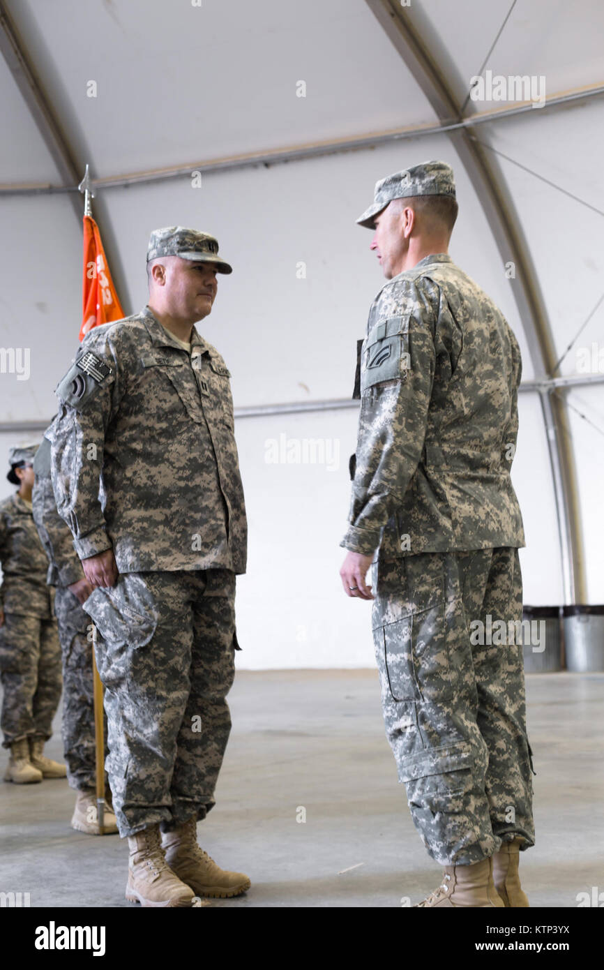 Lt. Col. Jack James, the commander of the New York Army National Guard ...