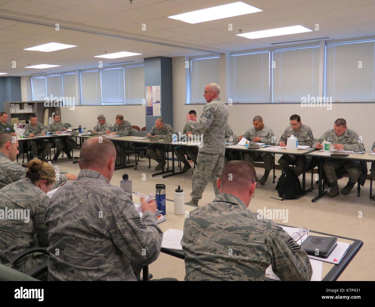 SCOTIA, N.Y. -- Chief Master Sgt. Mark Schaible instructs a portion of ...
