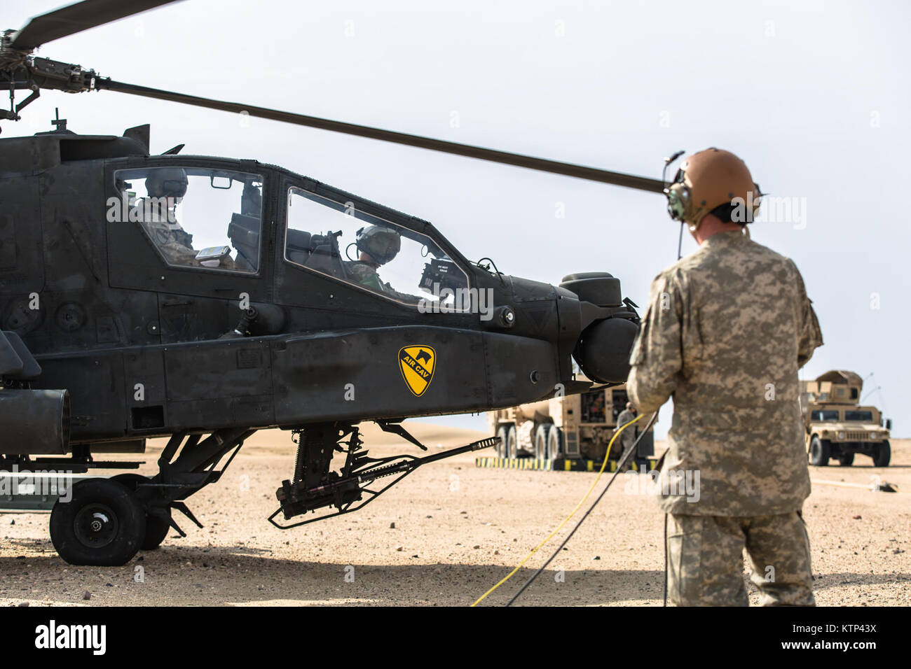 An AH-64 Apache, operated by 4th Battalion, 227th Attack Reconnaissance ...