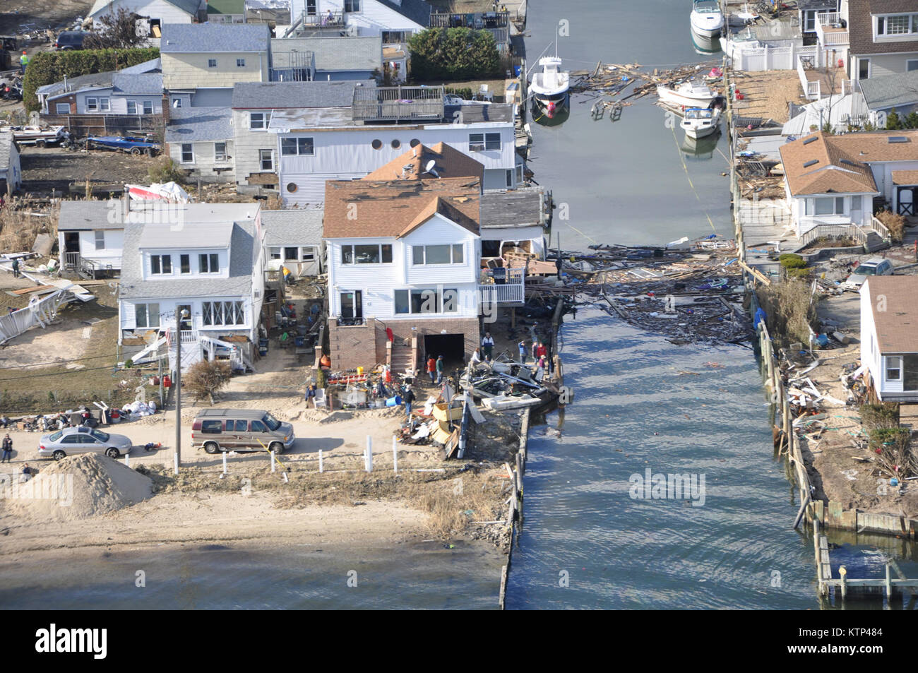 Aerial photos of damaged areas along New York coast following Hurricane ...