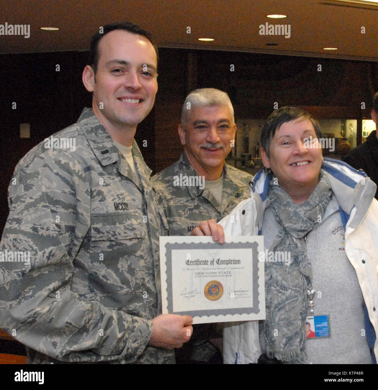 STATEN ISLAND, NY -- New York Air National Guard 1st Lt. Robert McCoy ...