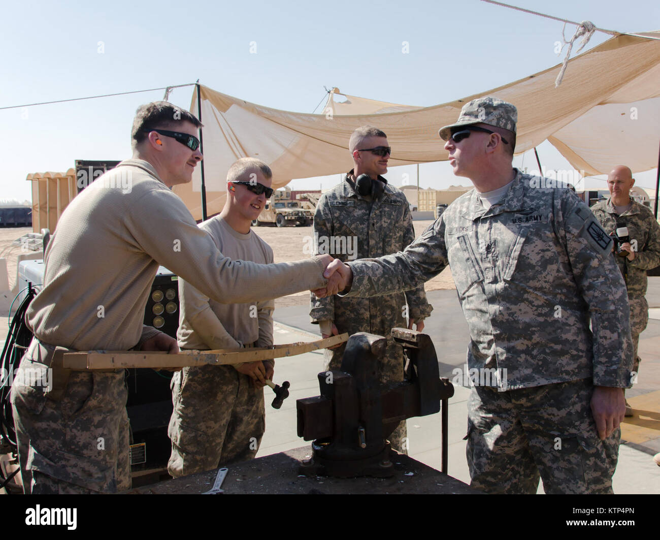 Pfc. Nathaniel Ralph, a wheeled vehicle mechanic with the 642nd ...