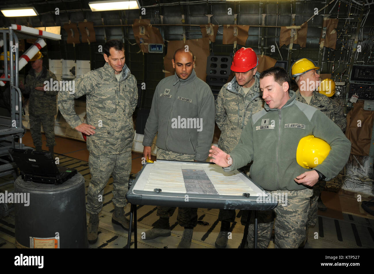 U.S. Air Force First Lieutenant Patrick Gillen, an aircraft maintenance ...