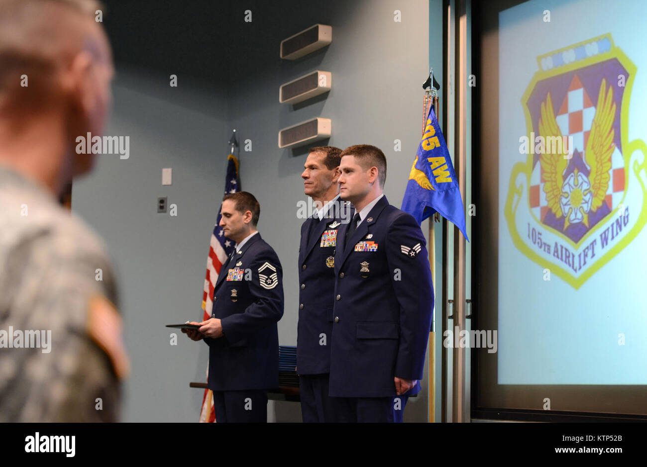 U.S. Air Force SrA Justin Murphy, with the 105th Security Force ...