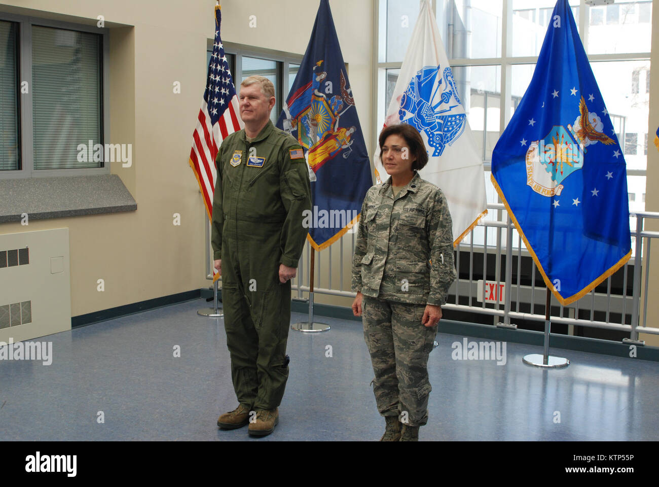 LATHAM- New York Air National Guard Lt. Col. Maureen Murphy with Major ...