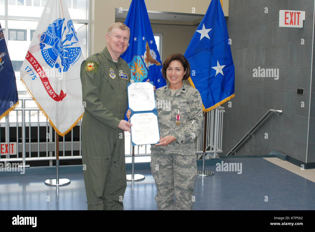 LATHAM- New York Air National Guard Lt. Col. Maureen Murphy with Major ...