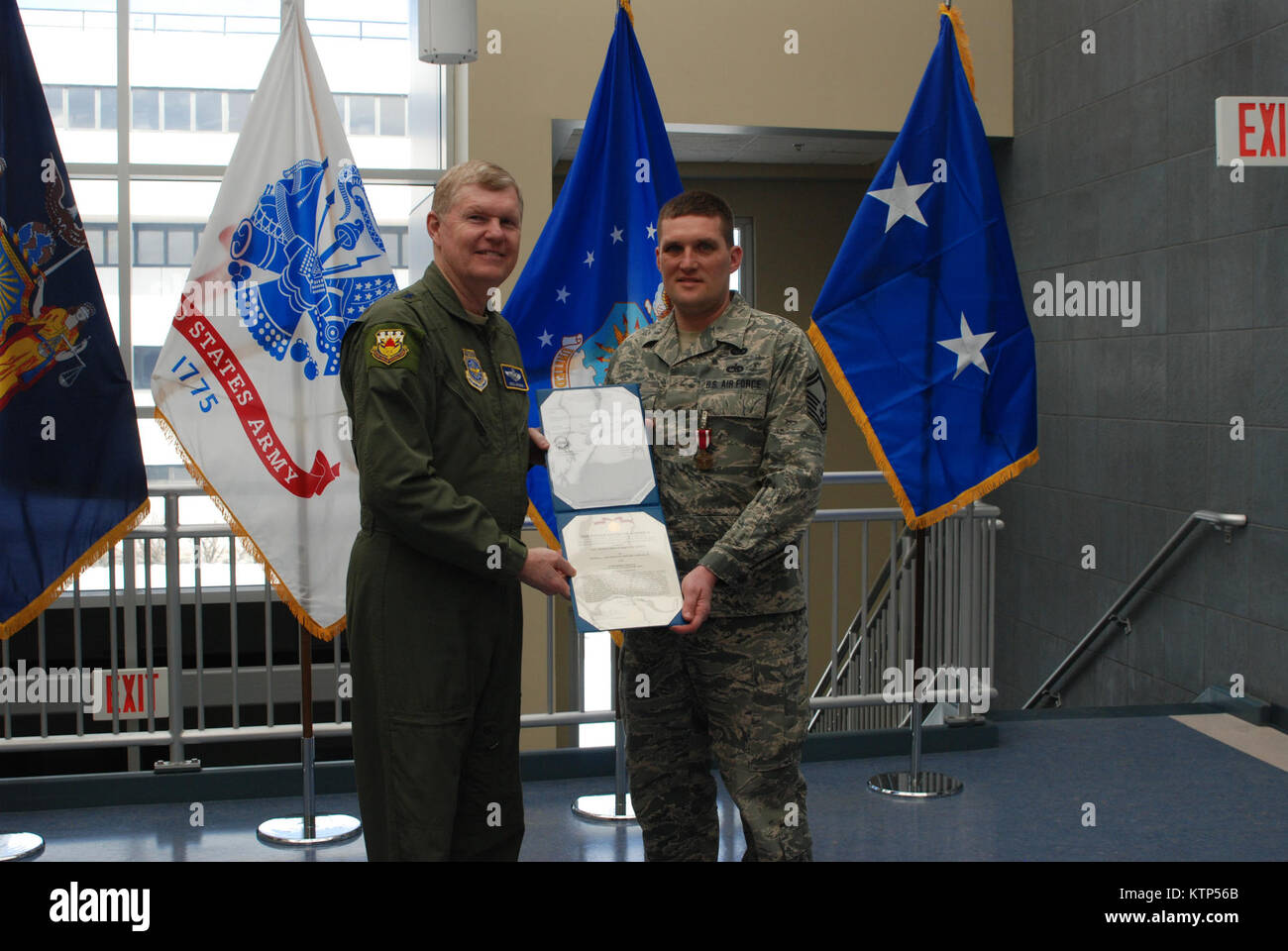 LATHAM- New York Air National Guard Master Sgt. Edward Holub with Major ...