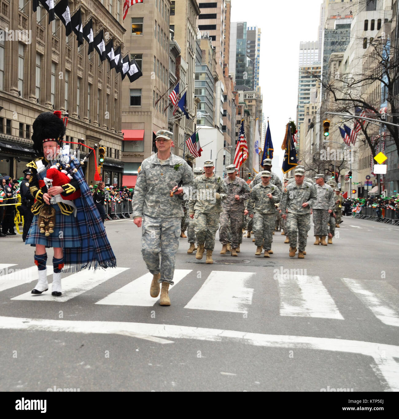 The New York National Guards 1st Battalion 69th Infantry Led New York