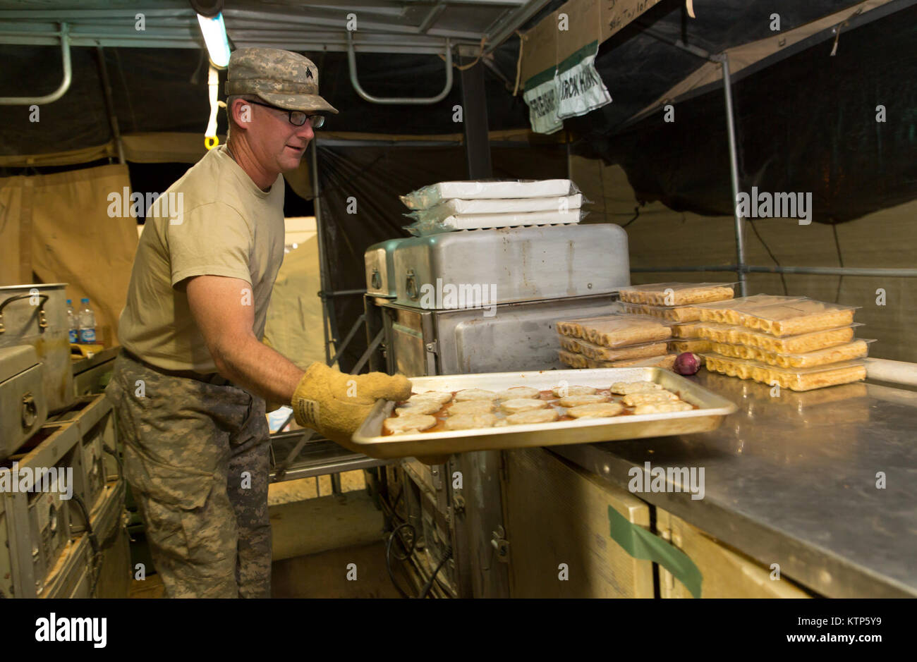 Sgt. Craig Smith, a cook with the 642nd Aviation Support Battalion ...