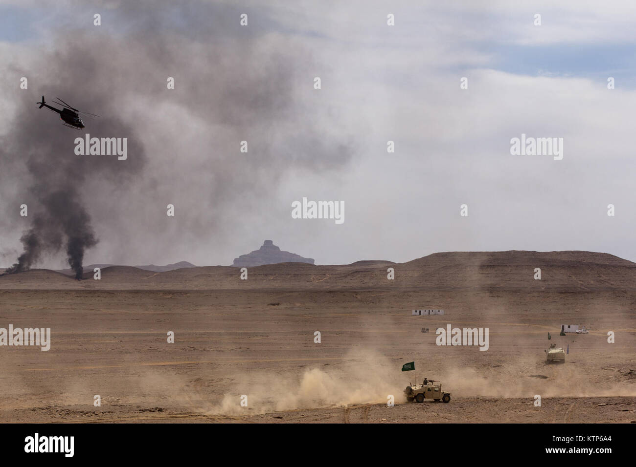 A Model-406 scout helicopter flown by the Royal Saudi Land Forces (RSLF ...