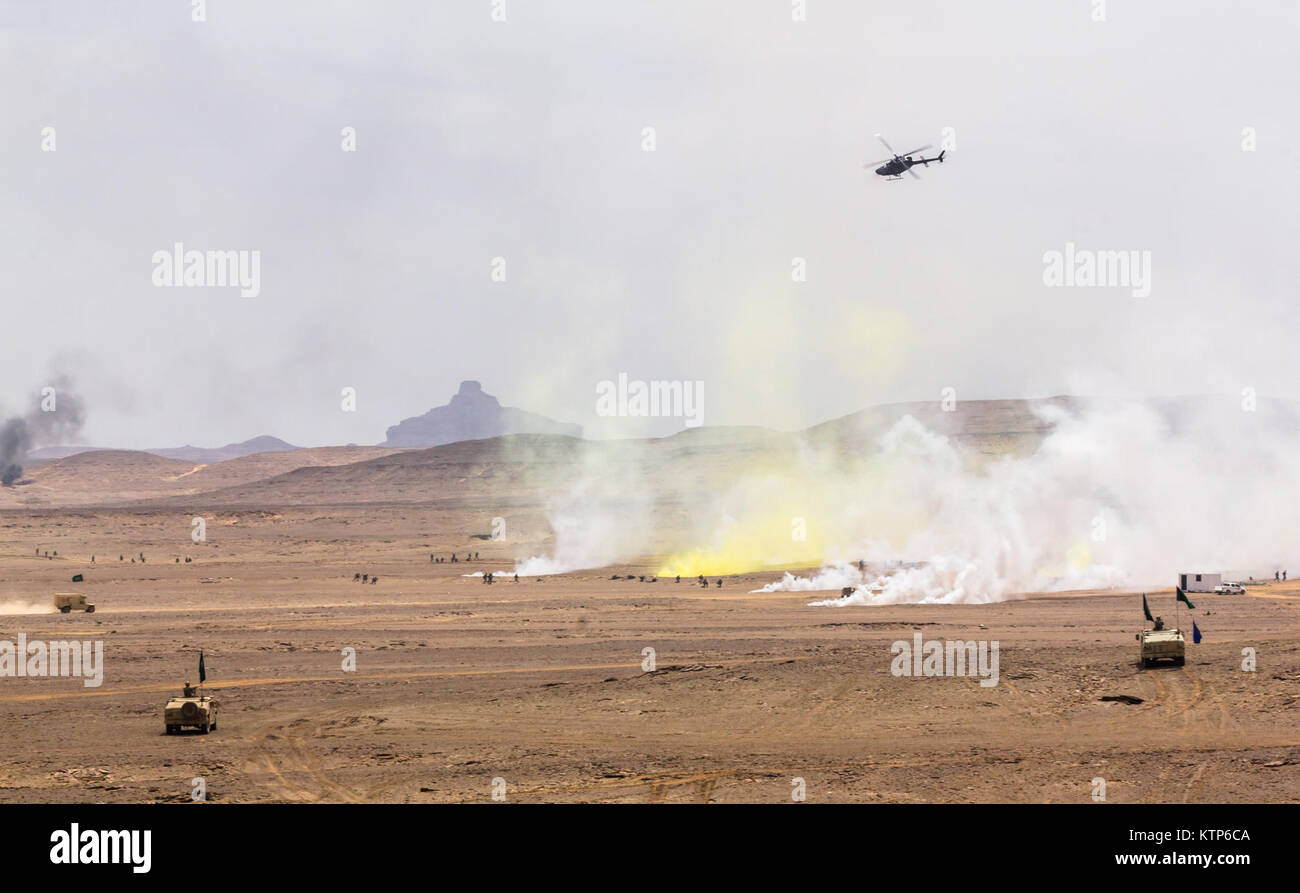 A Model-406 scout helicopter flown by the Royal Saudi Land Forces (RSLF ...