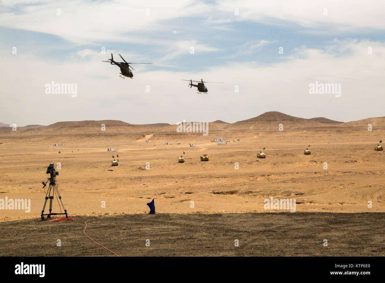 Two Model-406 scout helicopters flown by the Royal Saudi Land Forces ...