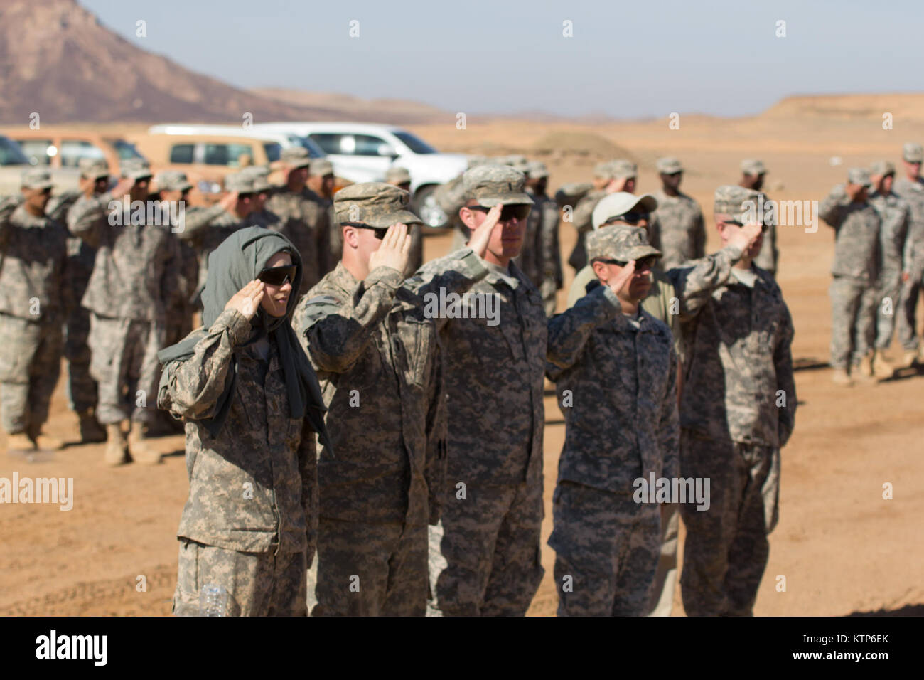 U.S. and Saudi Arabian forces conduct a closing ceremony for Exercise ...