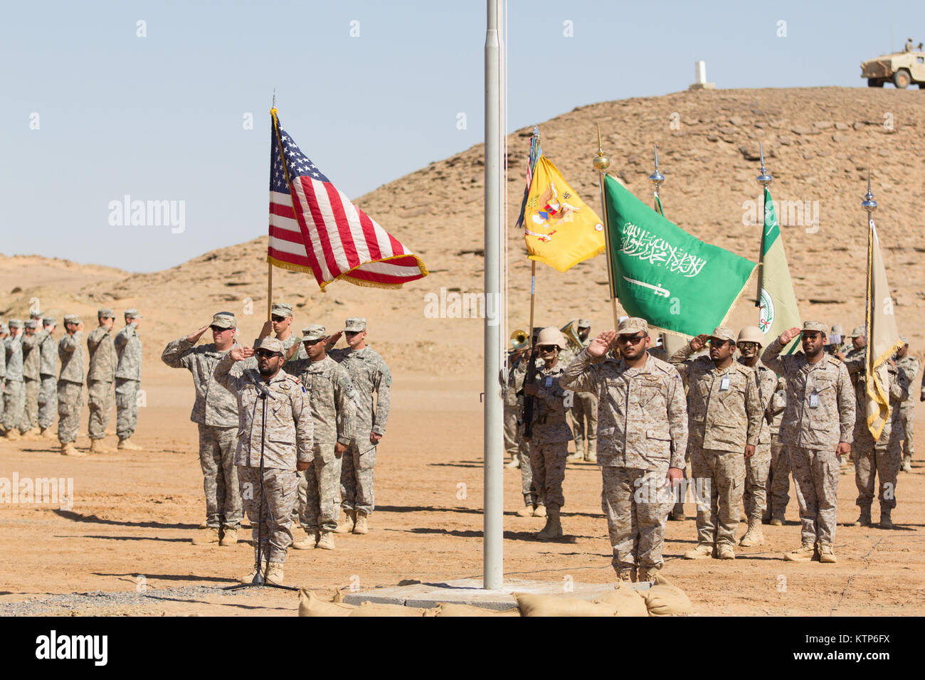 U.S. and Saudi Arabian forces conduct a closing ceremony for Exercise ...
