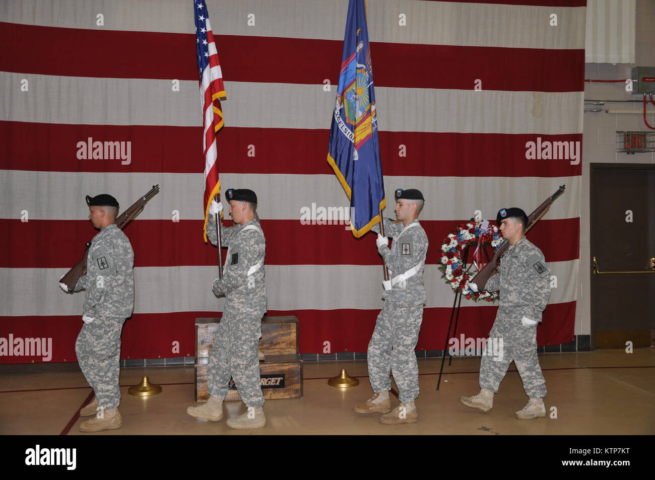 LATHAM-- The Color Guard post the colors during the Division of ...