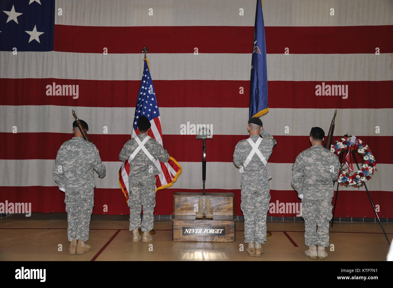 LATHAM-- The Color Guard post the colors during the Division of ...