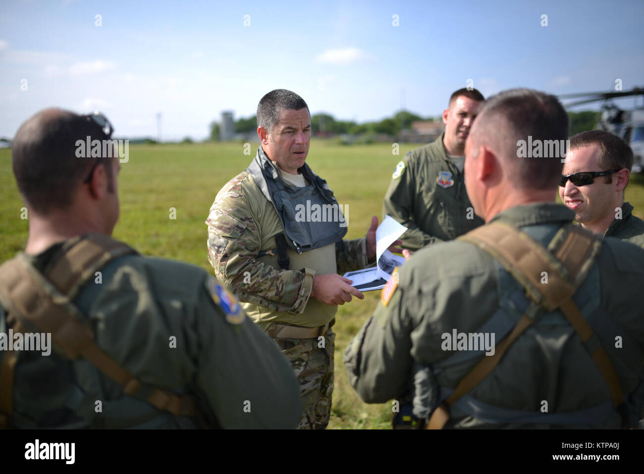 Airmen with the 101st Rescue Squadron train with soldiers from A ...